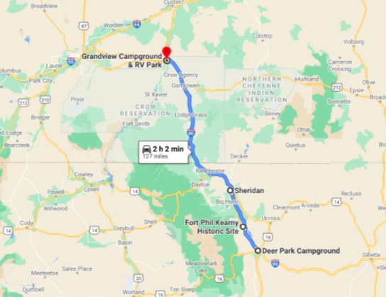 Heading North to Hardin, MT – Travel With Jil and Mike